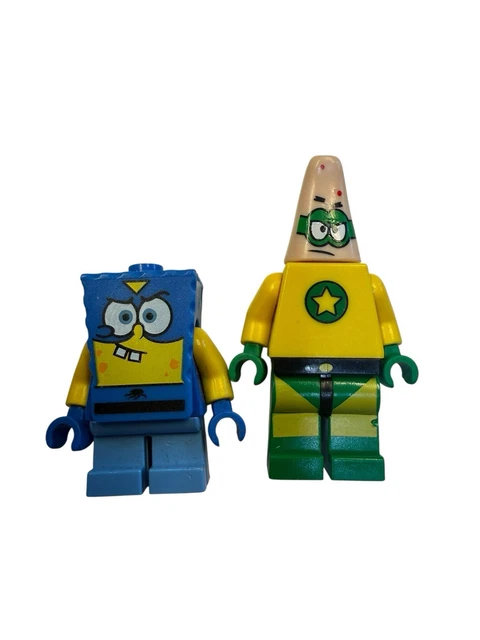 GENUINE LEGO SUPER hero SPONGEBOB SQUAREPANTS & PATRICK MINIFIGURE LOT ...