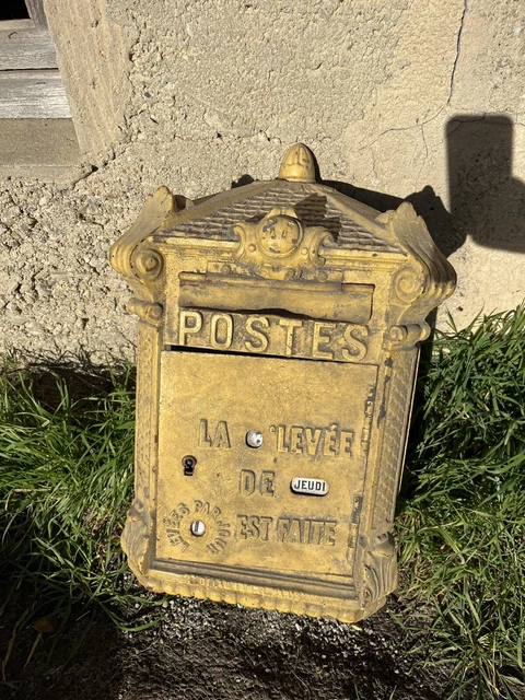 ANCIENNE BOITE AUX lettres la poste PTT delachanal dite mougeotte EUR ...