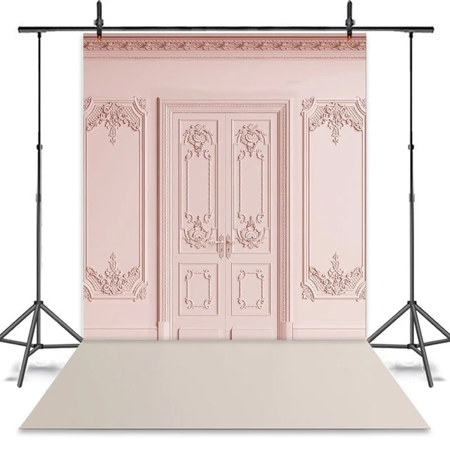 SIMPLE PINK THEMED Lovely Door Happy Birthday Backdrop $36.09 - PicClick AU
