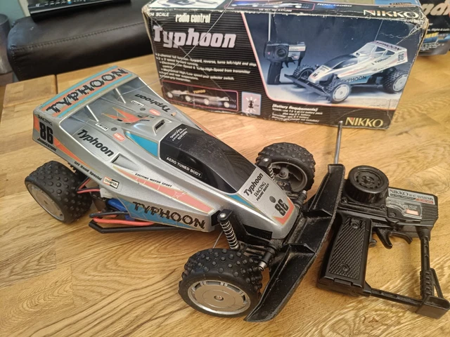 NIKKO TYPHOON RC Radio Controlled Car Vintage with Battery, Charger ...