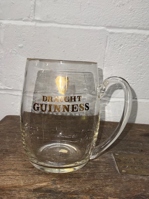 RARE LARGE VINTAGE Draught Guinness Waterford 3 Pint Glass Tankard £149 ...