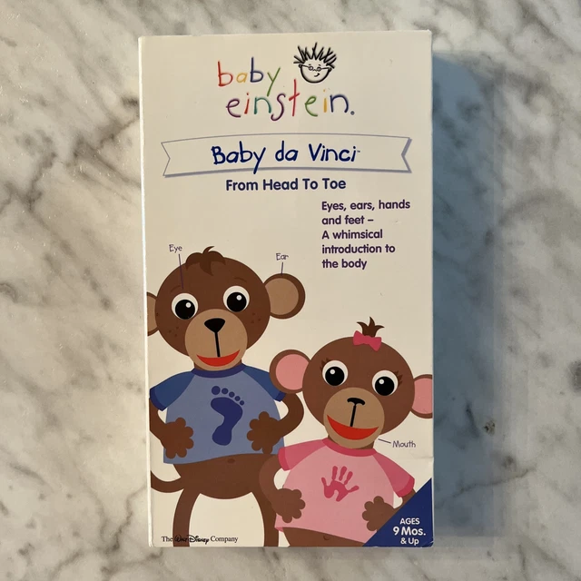 BABY EINSTEIN: BABY da Vinci - From Head to Toe (VHS, 2004) RARE OOP ...