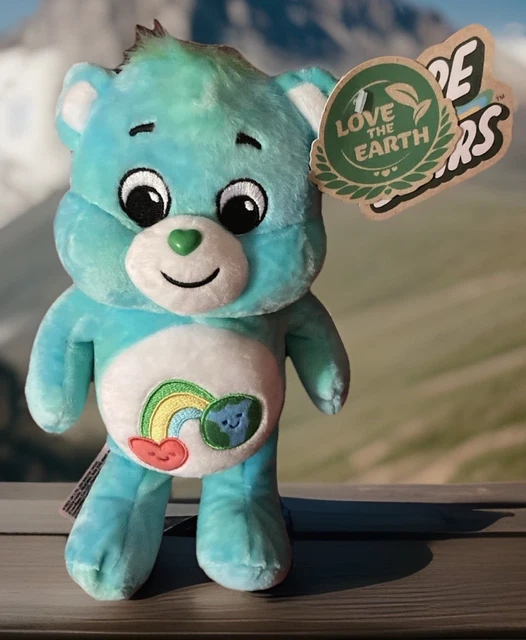 CARE BEARS LOVE The Earth Soft Toy Plush Basic Fun Rainbow Heart £15.61 ...