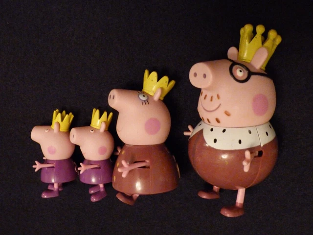 PEPPA PIG FAMILY play figures /Princess/wearing crowns ex con £7.50 ...