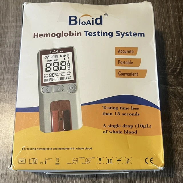 BIOAID HEMOGLOBIN TEST Meter kit with 25pcs strip $46.00 - PicClick