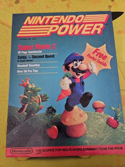 NINTENDO POWER MAGAZINE Issue #1 Super Mario 2 With Poster And Inserts ...