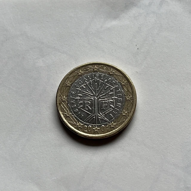 1 EURO COIN France 2001 Tree Of Life Liberte Egalite Fraternite £2.09 ...