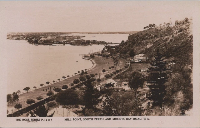 WESTERN AUSTRALIA,MILL POINT South Perth & Mounts Bay Road,Un,Rose Rp ...