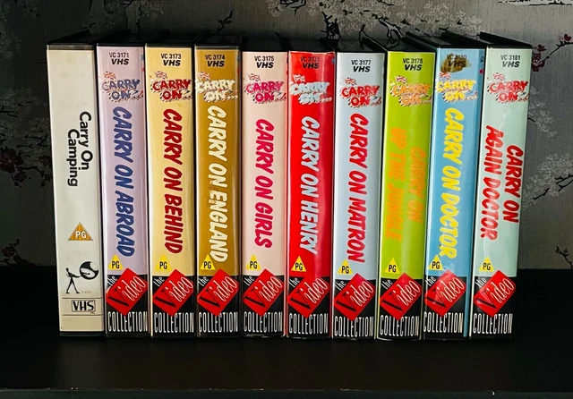 CARRY ON COLLECTION VHS Video Tapes (PG) | Comedy | The Video ...