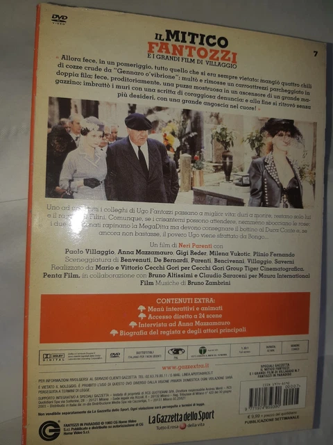 DVD N°7 FANTOZZI IN Paradis Mythique Fantozzi Grand Film Paolo Village ...