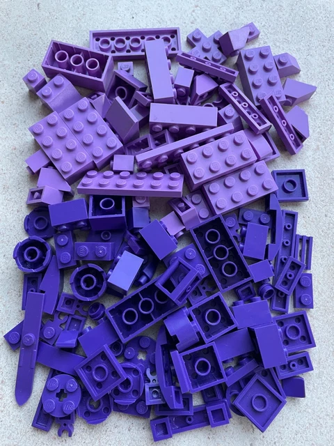 LEGO: LOT EN vrac de 100 Pièces en Violet clair et foncé de toute ...