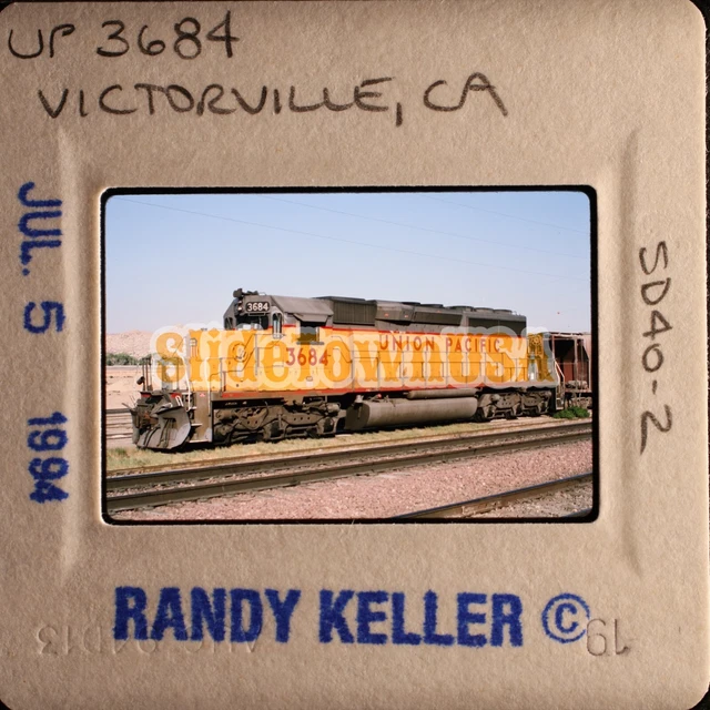 VTG 1994 TRAIN Slide 3684 UP Union Pacific Engine Victorville CA X3C097 ...