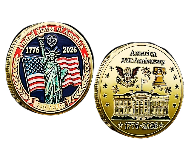 250TH ANNIVERSARY &1776-2026& Commemorative Coin of the United States £ ...
