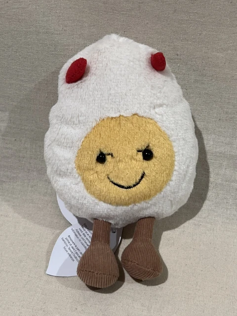 NEW TAGGED JELLYCAT Devil Boiled Egg - needs love - never eaten! £45.00 ...