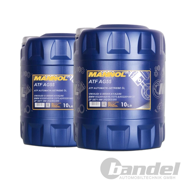 2X10 LITRE MANNOL Atf AG55 Automatique Huile de Transmission pour VW - 055 005 EUR 119,43 ...