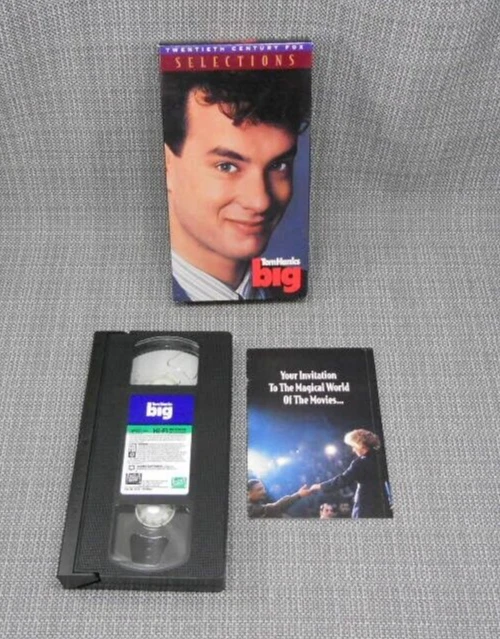 BIG MOVIE VHS Tom Hanks Original 1989 Release CBS 20th Century FOX VHS ...