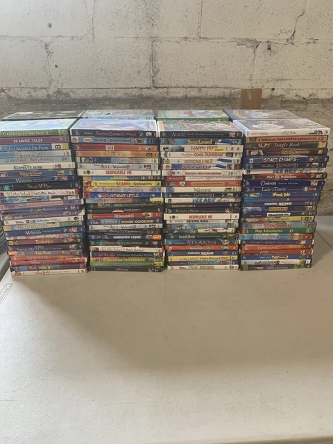 195+ USED WHOLESALE Bulk DVD LOT - Assortment of Kids Disney Dreamworks ...