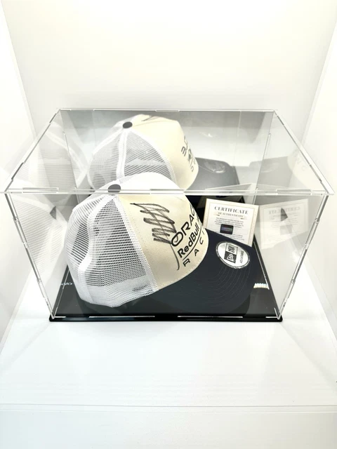 MAX VERSTAPPEN F1 Cap Red Bull Oracle Hand Signed Autograph Certificate ...