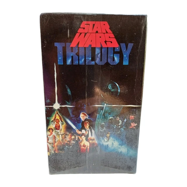 VINTAGE VHS TAPES Original Star Wars Trilogy Box Set Factory SEALED £ ...