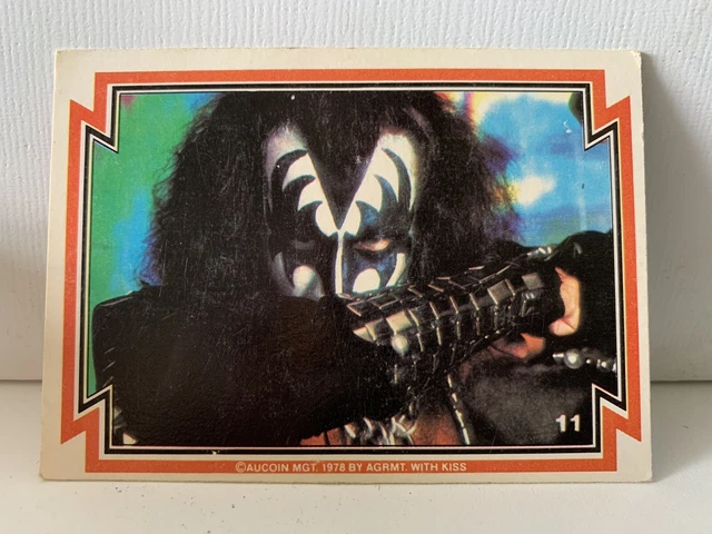 KISS GENE SIMMONS No.11 Aucoin Mgt 1978 Card EUR 3,68 - PicClick FR