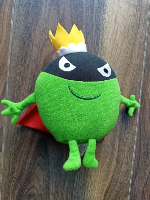 EVIL PEA PLUSH Soft Toy Supertato Cbeebies Cuddly Rare Story Book Tv ...