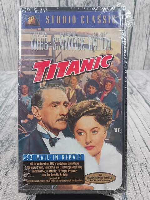 TITANIC (VHS, 1997) Clifton Webb, Barbara Stanwyck, Audrey Dalton ...