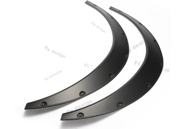 FOR SMART TUNING Wheels 2x Wheel Arch Fender Trims Extension Made of ...