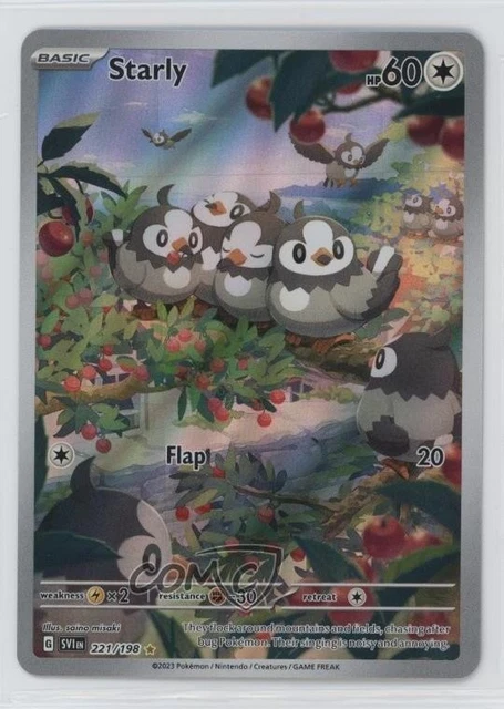 2023 POKEMON SV01: Scarlet & Violet Illustration Rare Starly #221 £0.73 ...