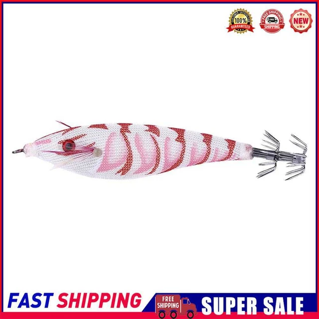 LUMINOUS SQUID JIG Hook Wood Shrimp Bait 9g Cuttlefish Sea Fishing Lure (2) EUR 7,03 - PicClick FR