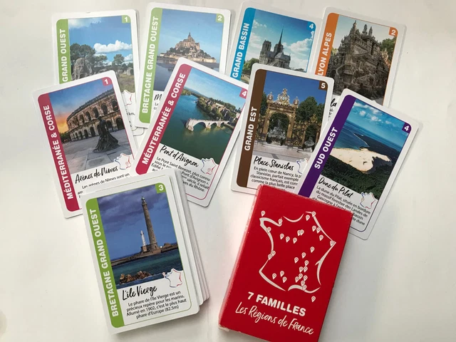 JEU DE 7 Familles - Les Régions de France EUR 3,00 - PicClick FR