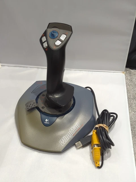 LOGITECH WINGMAN EXTREME Joystick simulator USB Win 10/11 + DB15 ...