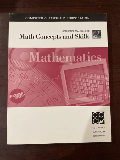 COMPUTER CURRICULUM CORPORATION Math Concepts And Skills Reference ...