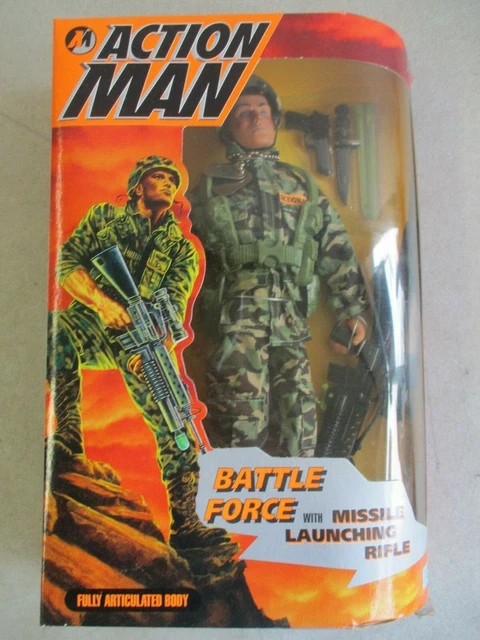 FIGURINE SCELLÉE DANS Sa Boîte Vintage 1993 Action Man Battle Force 12" Par Hasbro EUR 46,71 ...