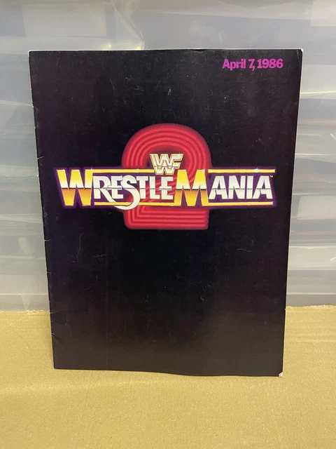 WWF WRESTLEMANIA 2 Official Programme. 1986. Great Condition. Hasbro £ ...
