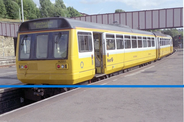 TRAIN COLOUR NEGATIVE Class 142 051 In First Livery £0.99 - PicClick UK