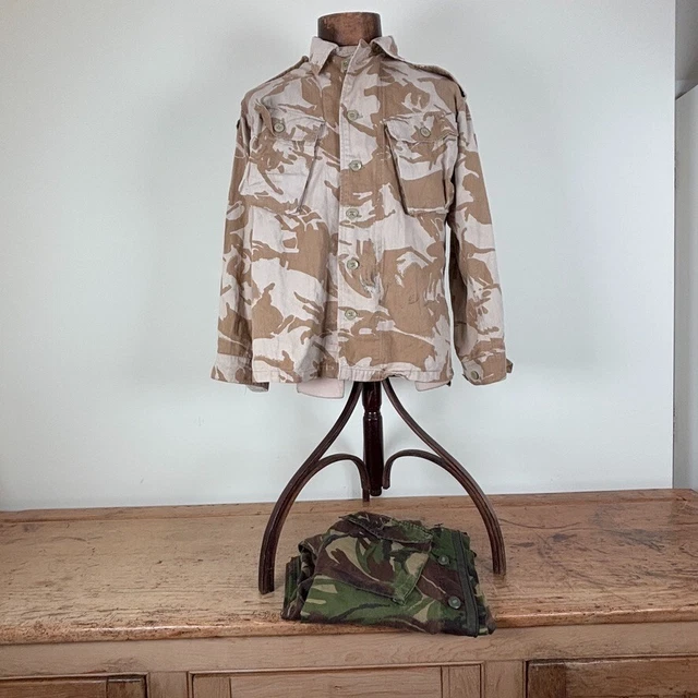 BRITISH ARMY COMBAT Uniform Camouflage X2 Jacket Dpm Desert & Combat Lightweight £14.99 ...