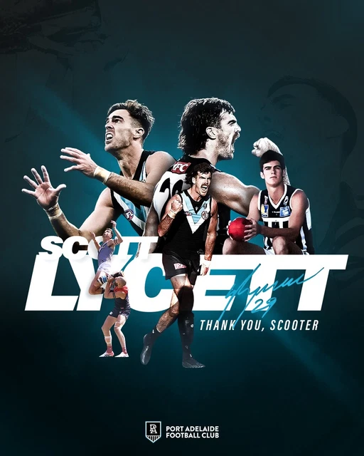 PORT ADELAIDE POWER Team Player Poster, Free Post, Bargain,Football $12 ...