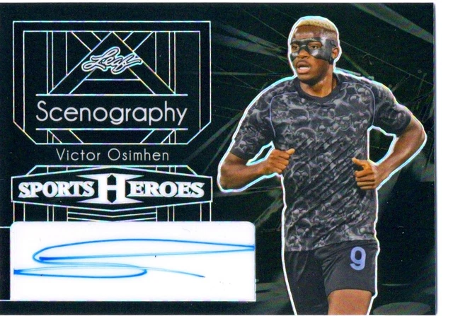 VICTOR OSIMHEN /15 Autograph Soccer Napoli auto card Nigeria leaf rc no ...