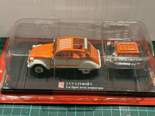 CITROEN 2CV - SPOT et Remorque - 1.43°- Collection Auto Plus EUR 25,00 ...