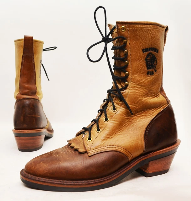 BOTA EMPACADORA CHIPPEWA Bay Golden Crazy Horse 29405 Hecha en Estados ...