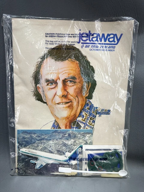 VINTAGE AIR NEW Zealand Jetaway In-Flight Pamphlet Souvenir Pack ...