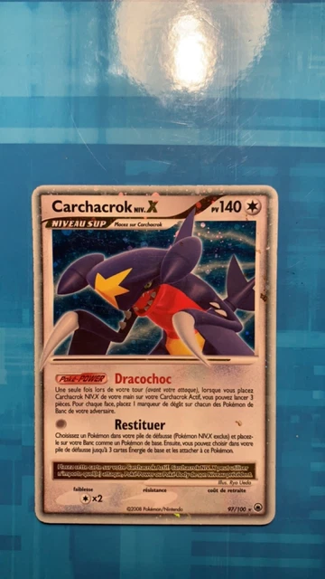 CARTE POKÉMON CARCHACROK 97/100 Niv X EUR 2,00 - PicClick FR
