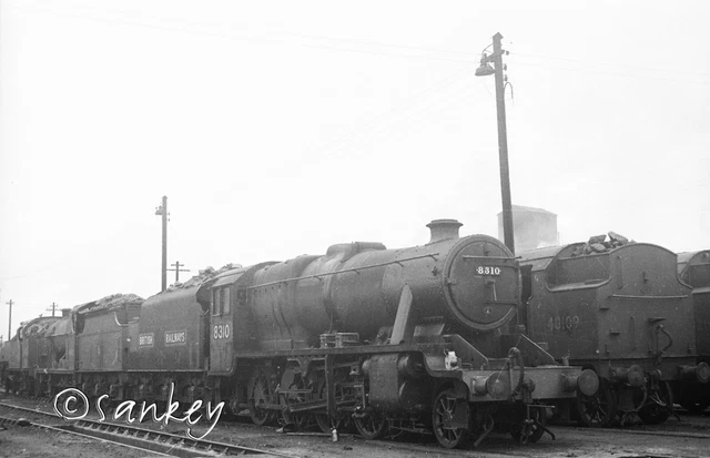 LMS 35MM NEGATIVE LMS 8310 @ Willesden shed yard 09-09-50 £2.30 ...