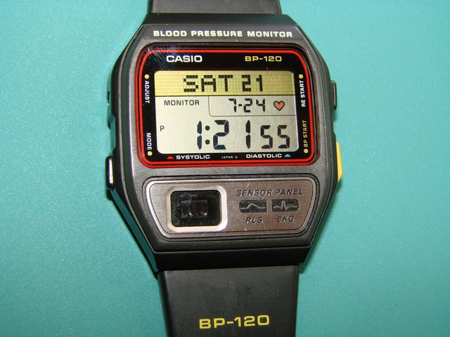 CASIO BP-120 BLOOD Pressure and Pulse Monitor mod.1101 very rare Japan ...