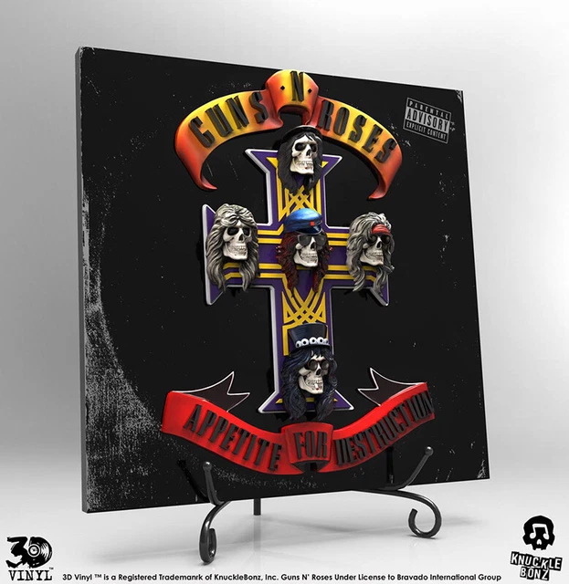 KNUCKLEBONZ GUNS N Roses Appetite For Destruct 3D Replica EUR 375,00 ...
