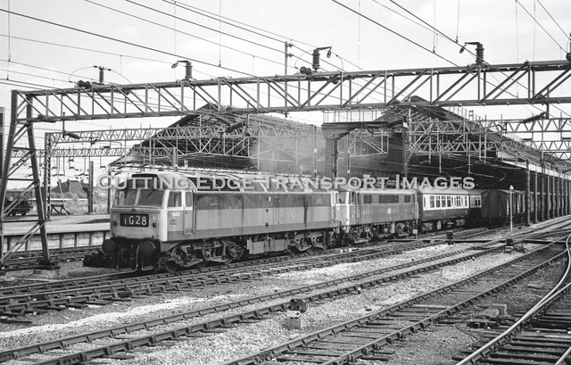 35MM RAILWAY NEGATIVE: Class 47 (D)1845 & E3113 at Rugby C-B49 £32.50 ...