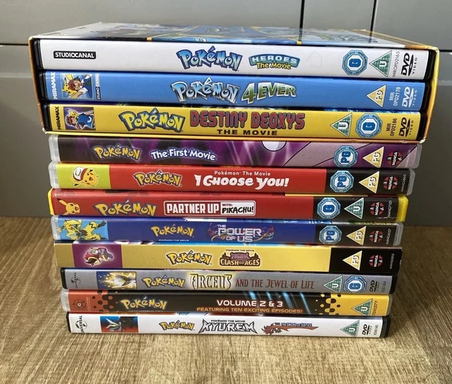 POKEMON DVD MOVIES Collection Bundle First Movie I Choose You Manga ...
