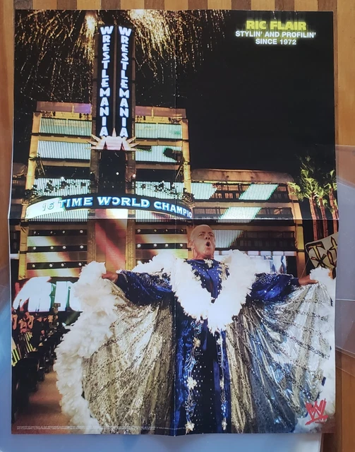 WWE POSTER RIC Flair Double Sided 21" X 16" P10 $8.47 - PicClick CA