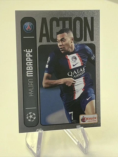 TOPPS MERLIN HERITAGE 98 2022 Kylian Mbappe Action Insert Card PSG EUR ...