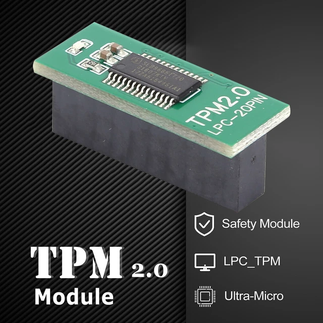 TPM 2.0 LPC-20PIN Module Windows 11 Upgrade Test for ASUS GIGABYTE ...